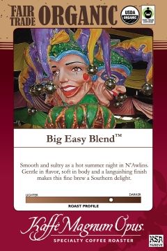 Fair Trade Organic Big Easy Blend Coffee Fair Trade Organic Big Easy ...